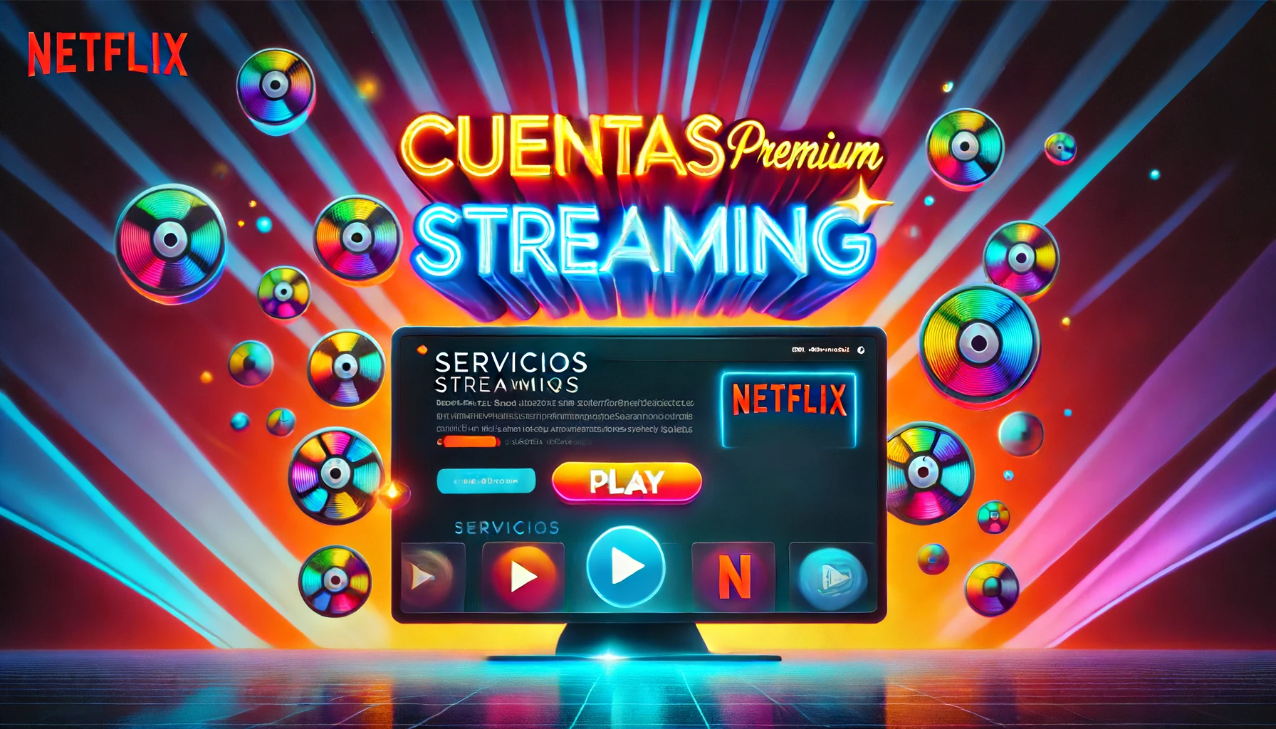 Cuentas premiun – "Disfruta lo mejor del streaming sin límites."